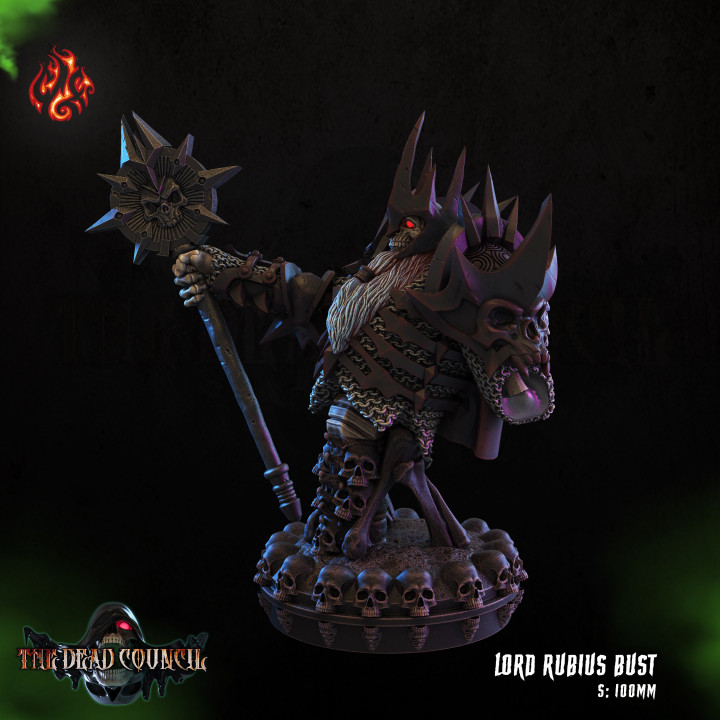 3D Printable Lord Rubius, the Merciless Bust by Crippled God Foundry