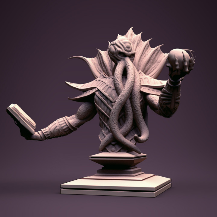 3D Printable Mindflyer Bust by clynche art