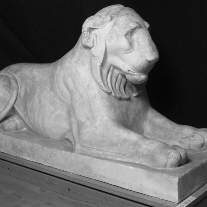 3D Printable Reclining Lion by SMK - Statens Museum for Kunst