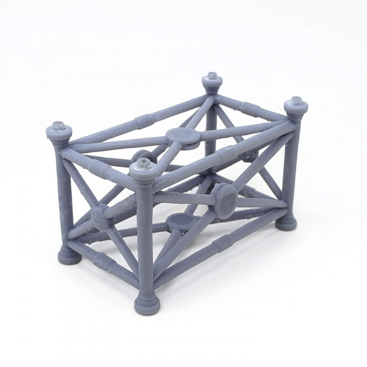 3D Printable Modular Industrial Scaffold Platform by Custom Miniature Maker