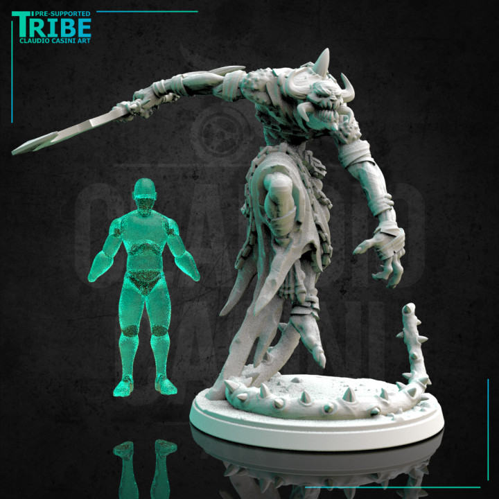 3D Printable (L 0016) Male demon creature pit monster (Large) by ...
