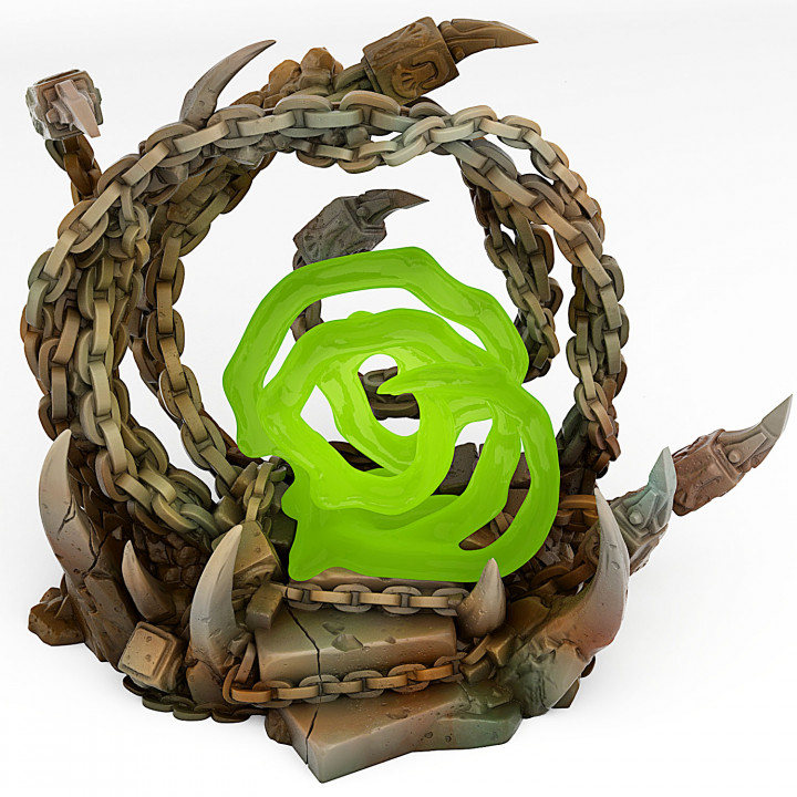 3D Printable CHAINS PORTAL WITH ITS CHAINS EFFECT by Fantastic Portals ...