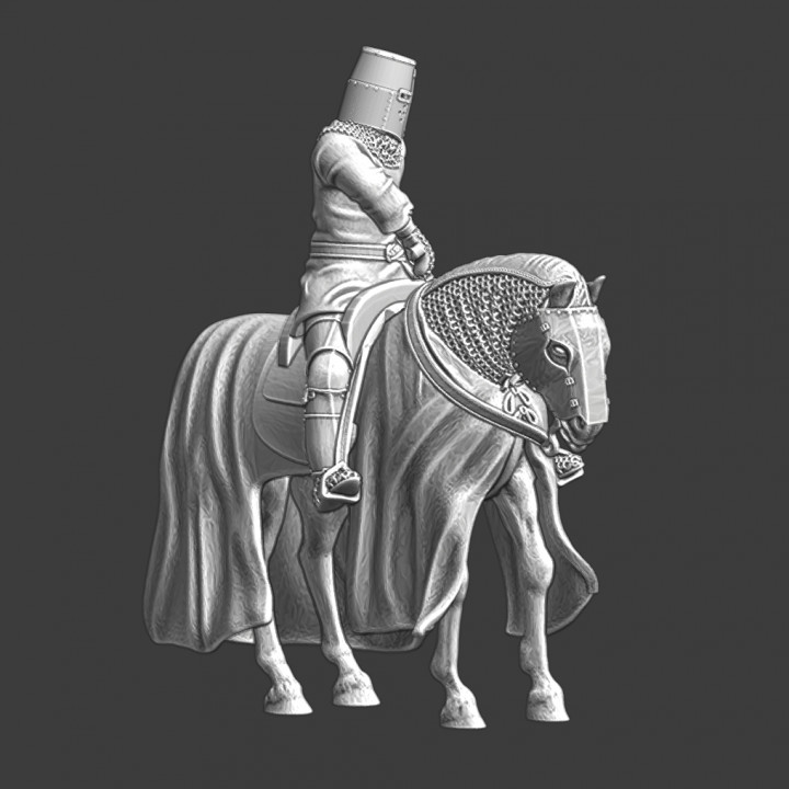 3D Printable Medieval brother knight drawing his sword by Northern ...