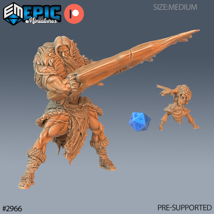 3D Printable Caveman Barbarian Set / Ancient Cave Human / Ancestor of ...