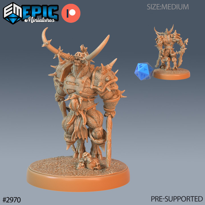 3D Printable Wereboar Set / Man Boar Hybrid / Evil Horned Humanoid ...