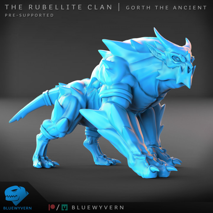 3D Printable The Rubellite Clan - Gorth the Ancient (Early Access Mini ...
