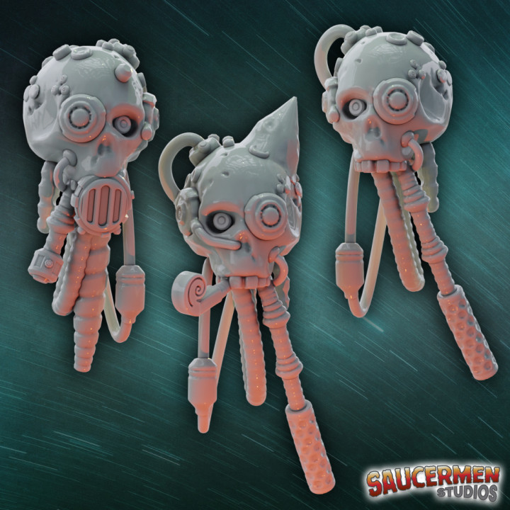 3D Printable Serving Skulls by Saucermen Studios