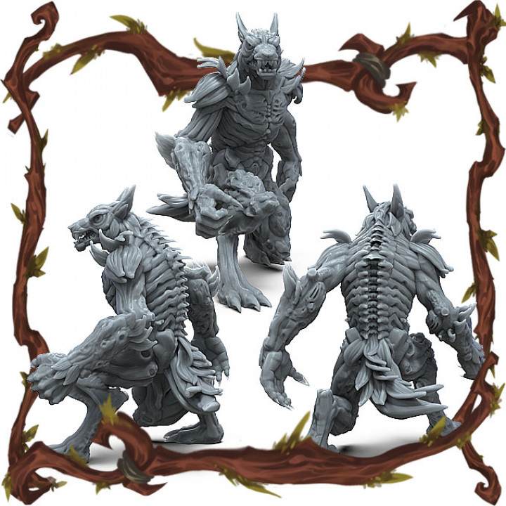 3D Printable Garden Fable: Faewolven Soldier by RocketPigGames