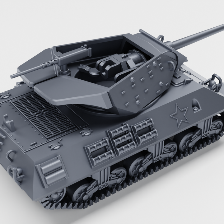 3D Printable 17 Pdr SP Achilles (UK, WW2, D-Day) by Wargame3d
