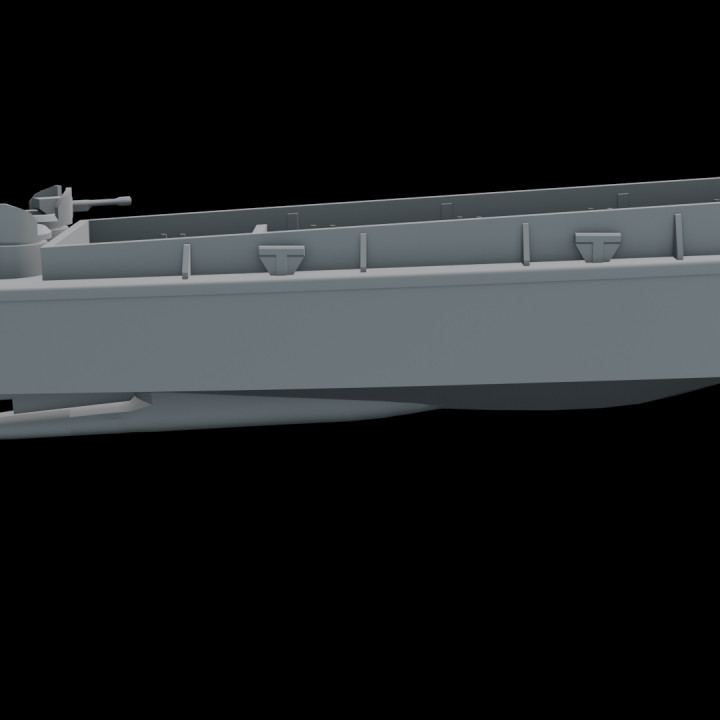 3D Printable LCVP Higgins Boat (USA, WW2, D-Day) by Wargame3d