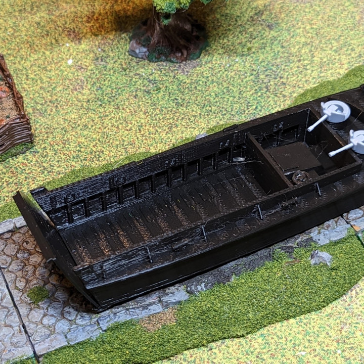 3D Printable LCVP Higgins Boat (USA, WW2, D-Day) by Wargame3d