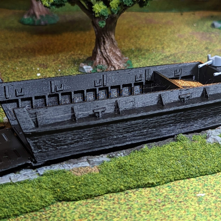3D Printable LCVP Higgins Boat (USA, WW2, D-Day) by Wargame3d