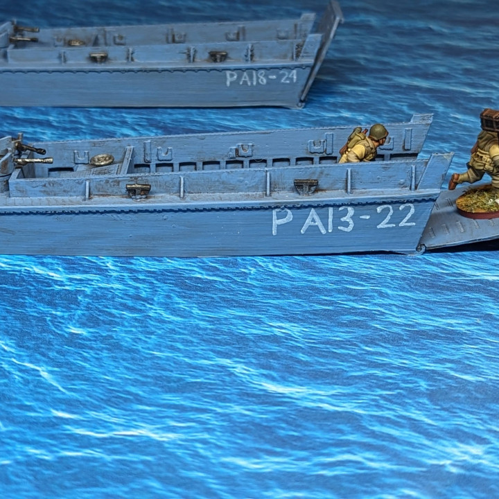 3D Printable LCVP Higgins Boat (USA, WW2, D-Day) by Wargame3d