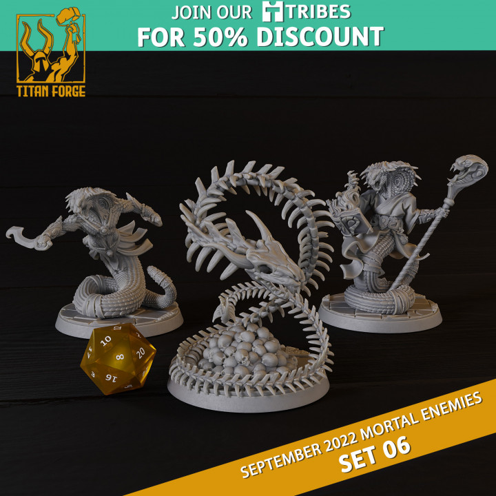 3D Printable RPG - Monsters DnD 5e - Mortal Enemies Set 06 by Titan ...