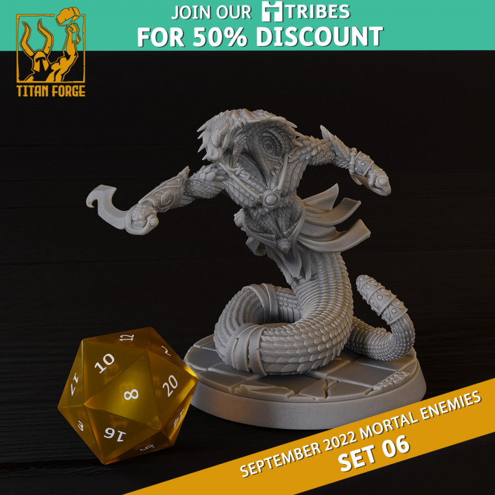 3D Printable RPG - Monsters DnD 5e - Mortal Enemies Set 06 by Titan ...