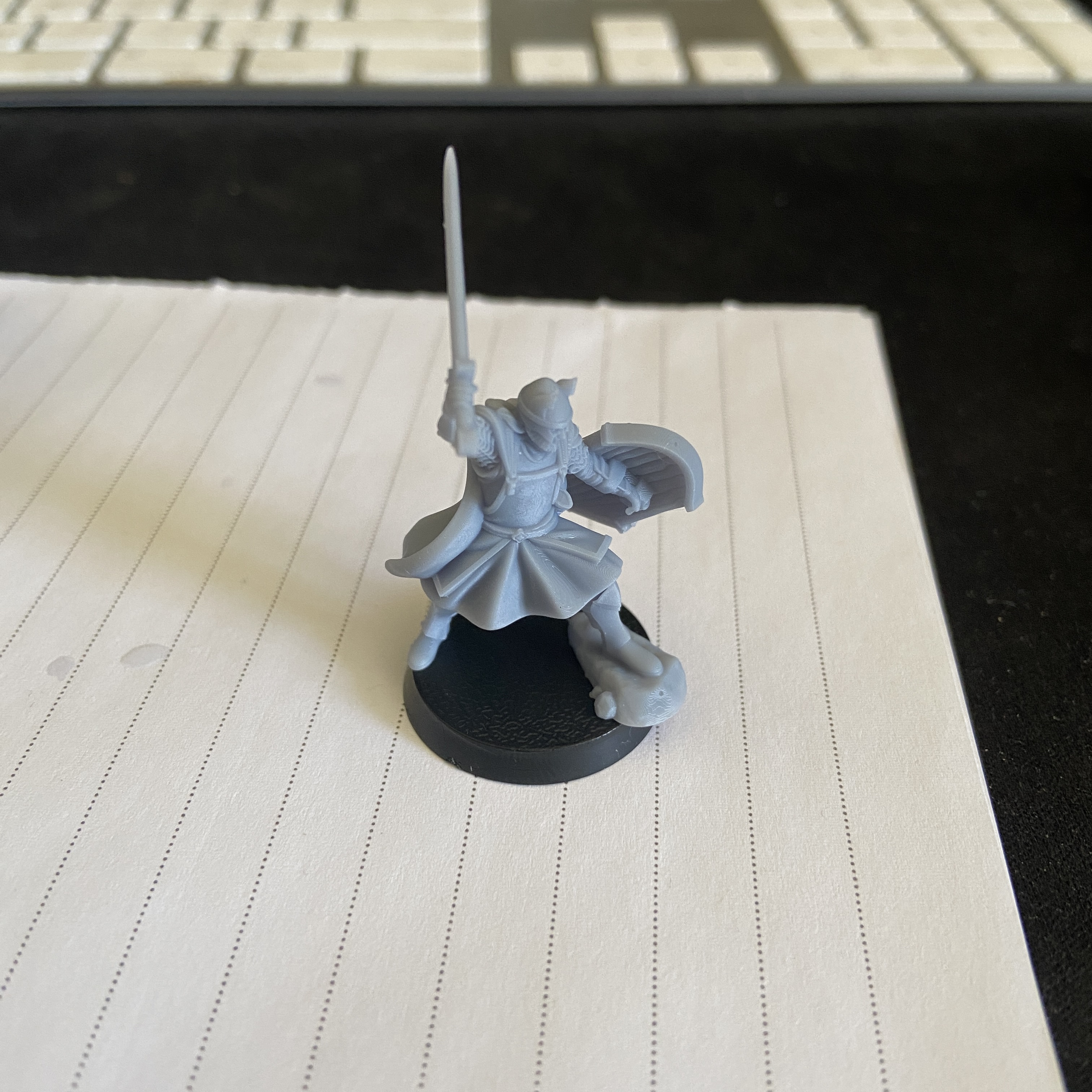 3D Printable 6x High Human Warrior with Sword and Shield | High Humans ...