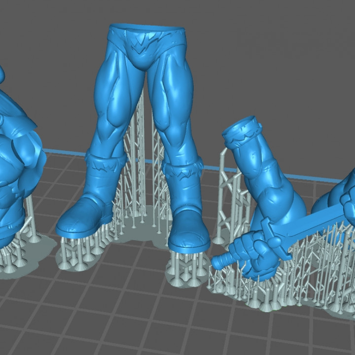 3D Printable Barbarian Dude by Arminas Didziokas