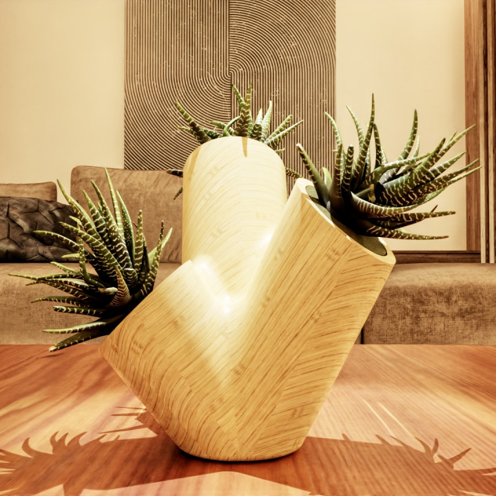 3D Printable Triple Flower Planter by Lazy Bear