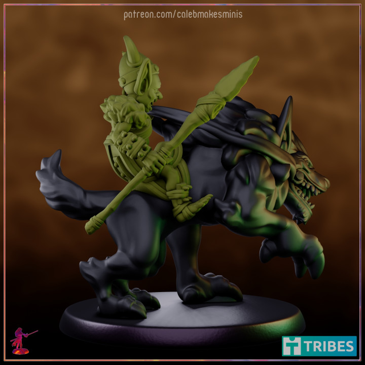 3D Printable Worg-Rider [PRE-SUPPORTED] | Goblin Series by Caleb Makes ...
