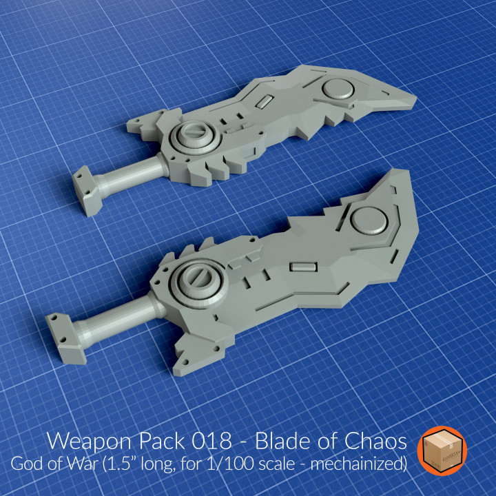 3D Printable WEAPON PACK 018 by Norman Caguiat