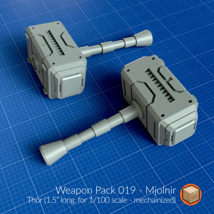 3D Printable WEAPON PACK 019 by Norman Caguiat