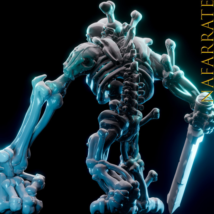 3D Printable Bone Golem by Nafarrate Designs