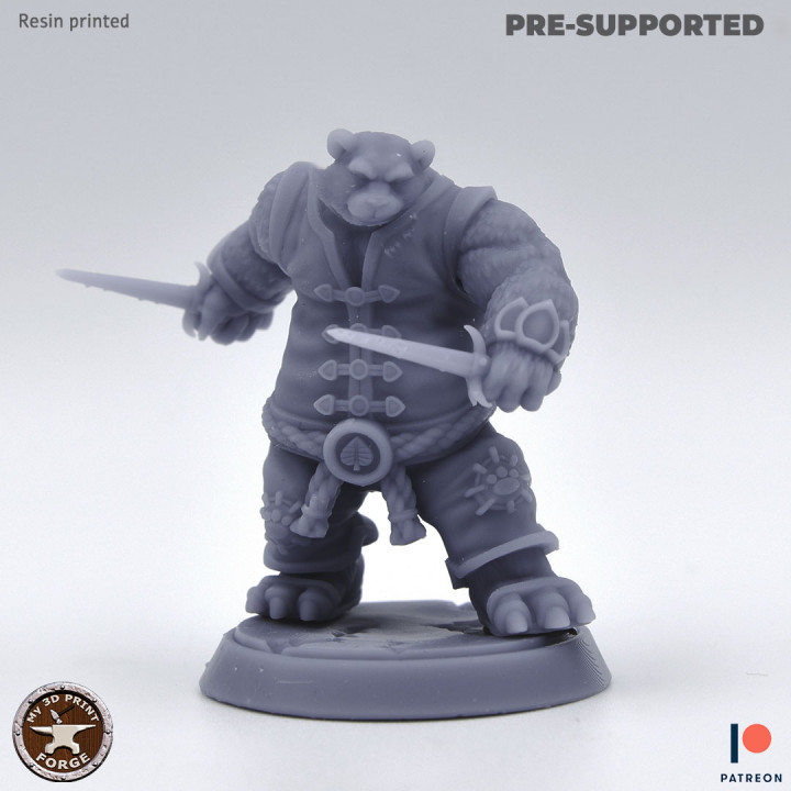 3D Printable Panda Assassin by My3DPrintForge