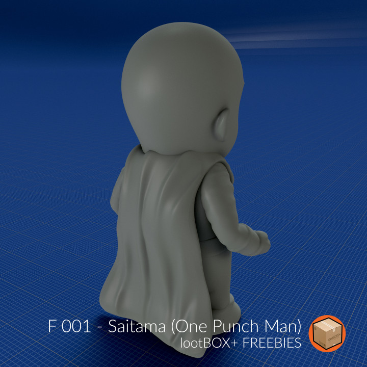 3D Printable F 001 - SAITAMA (ONE PUNCH MAN) by Norman Caguiat