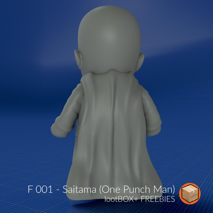3D Printable F 001 - SAITAMA (ONE PUNCH MAN) by Norman Caguiat