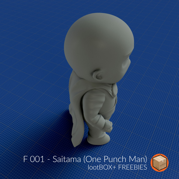 3D Printable F 001 - SAITAMA (ONE PUNCH MAN) by Norman Caguiat