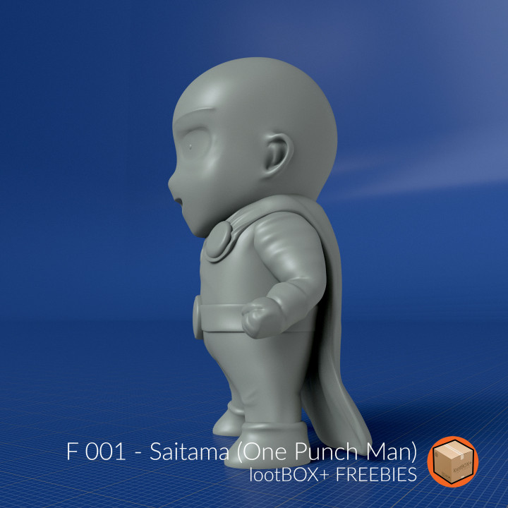 3D Printable F 001 - SAITAMA (ONE PUNCH MAN) by Norman Caguiat