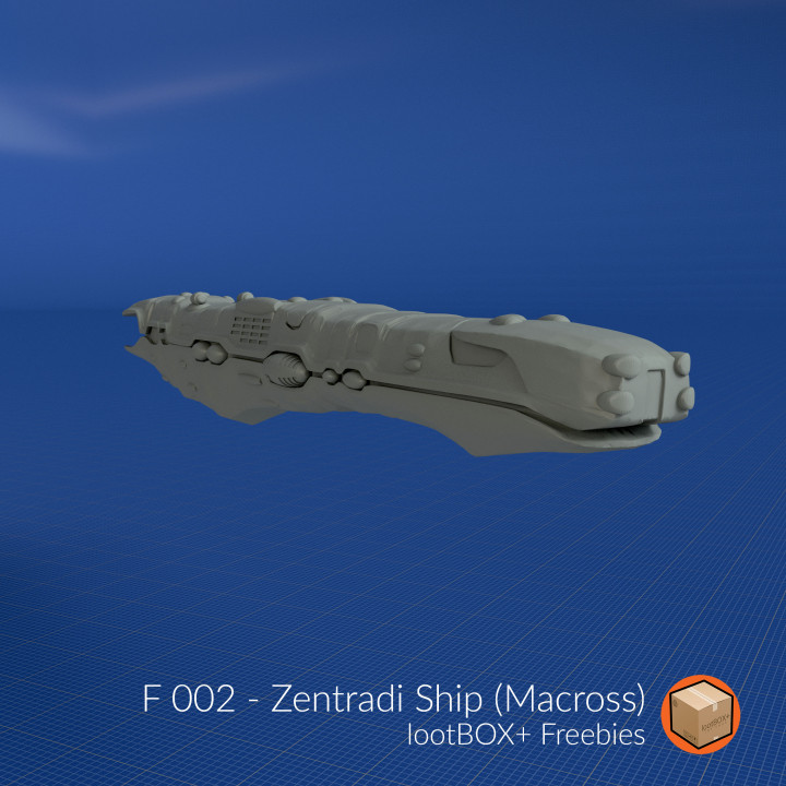3D Printable F 002 - ZENTRADI SHIP (MACROSS) by Norman Caguiat