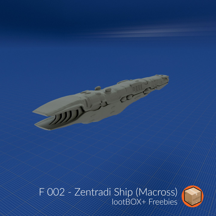 3D Printable F 002 - ZENTRADI SHIP (MACROSS) by Norman Caguiat