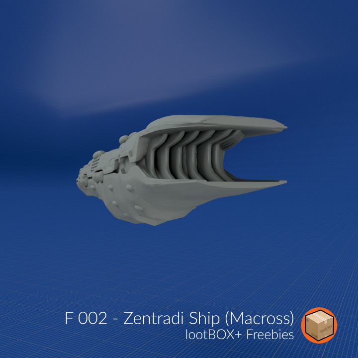 3D Printable F 002 - ZENTRADI SHIP (MACROSS) by Norman Caguiat