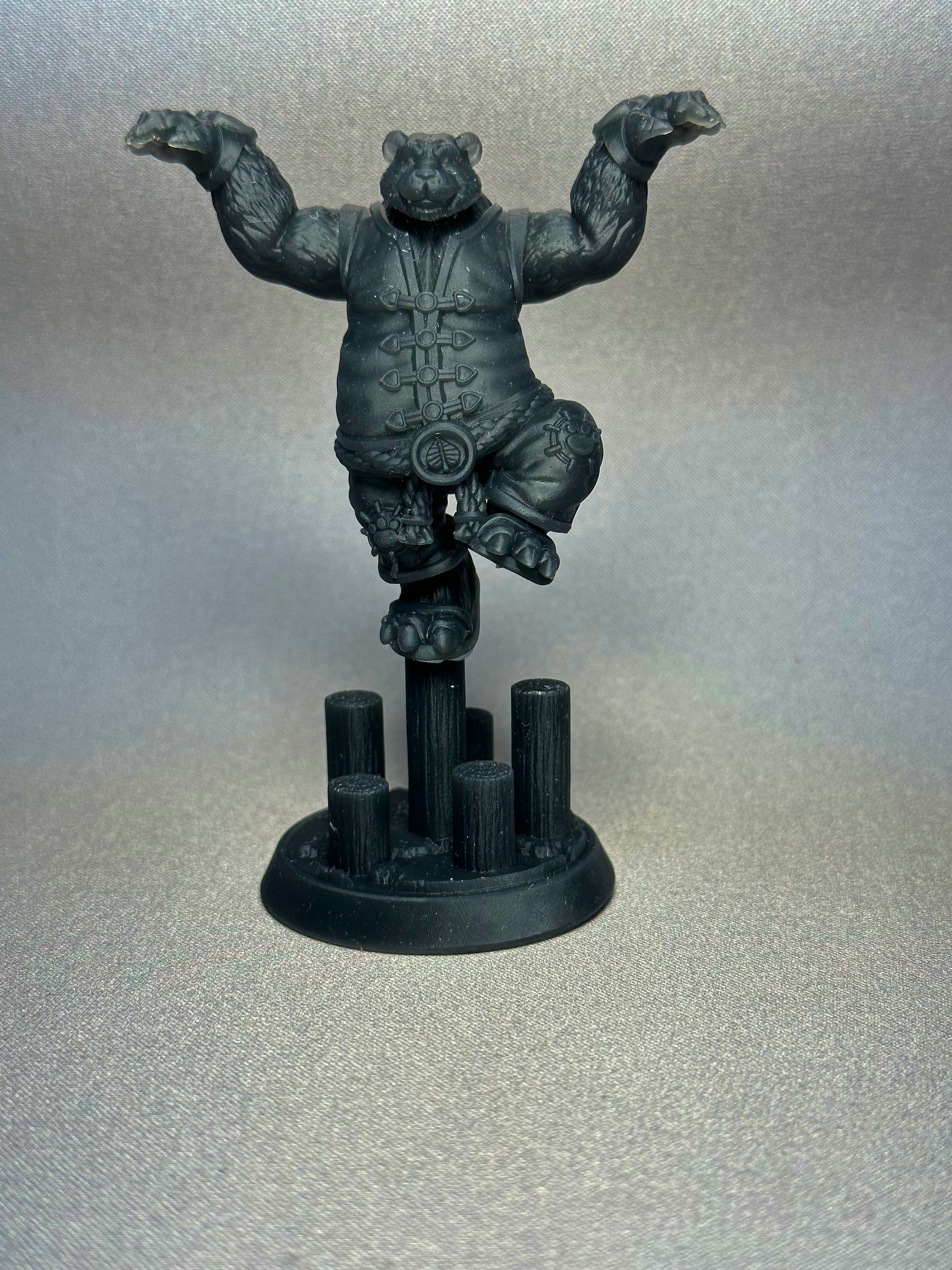 3D Printable Panda Monk Meditating by My3DPrintForge