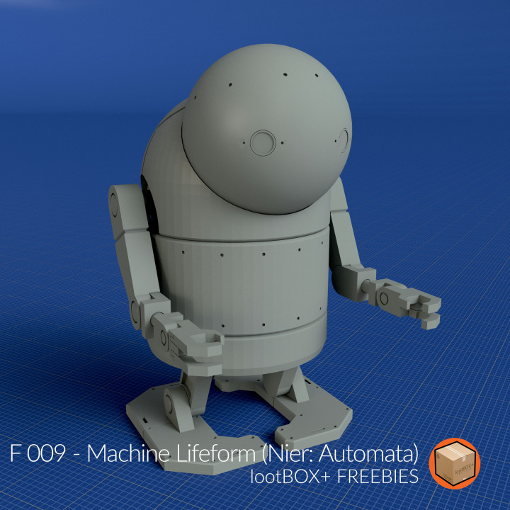 3D Printable F 009 - MACHINE LIFEFORM (NIER: AUTOMATA) by Norman Caguiat