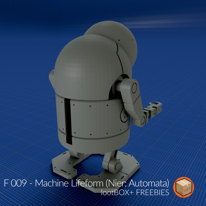 3D Printable F 009 - MACHINE LIFEFORM (NIER: AUTOMATA) by Norman Caguiat