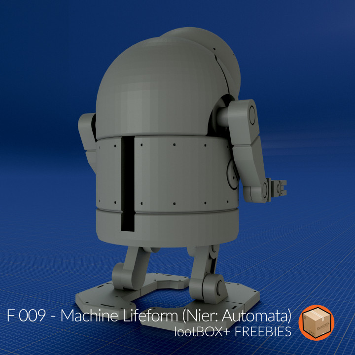 3D Printable F 009 - MACHINE LIFEFORM (NIER: AUTOMATA) by Norman Caguiat