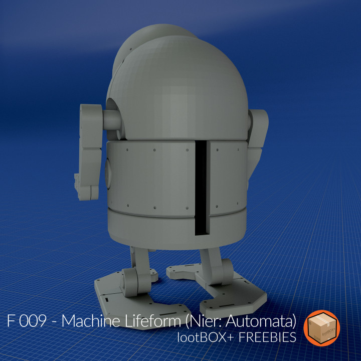 3D Printable F 009 - MACHINE LIFEFORM (NIER: AUTOMATA) by Norman Caguiat