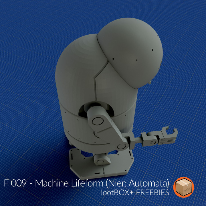 3D Printable F 009 - MACHINE LIFEFORM (NIER: AUTOMATA) by Norman Caguiat