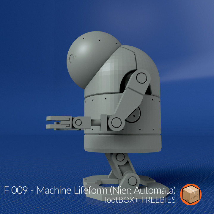 3D Printable F 009 - MACHINE LIFEFORM (NIER: AUTOMATA) by Norman Caguiat