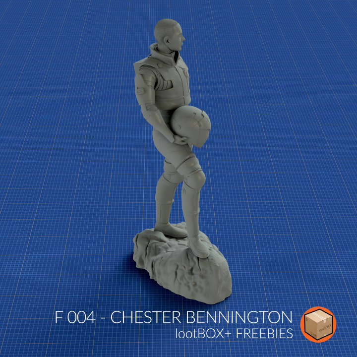 3D Printable F 004 - CHESTER BENNINGTON AS BANAGHER LINKS (GUNDAM PILOT ...