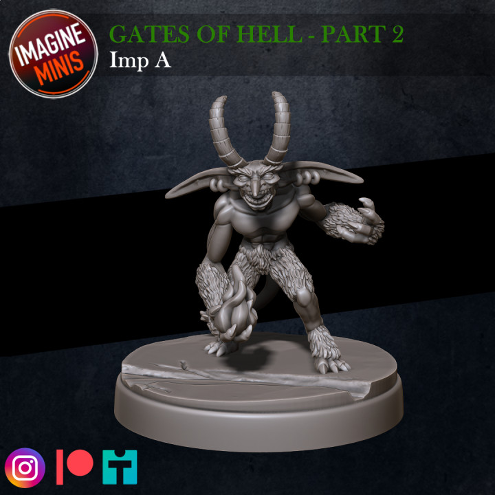 3D Printable Gates Of Hell 2 - Imp Bundle by Imagine Minis