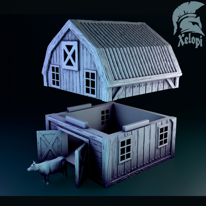 3D Printable Farm with animals by Creator