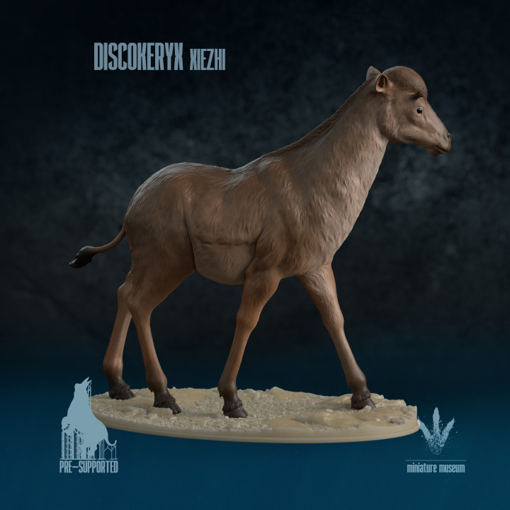 3D Printable Discokeryx xiezhi : The Head-butting Giraffe by Miniature ...