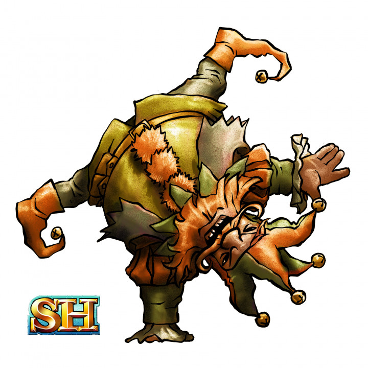 3D Printable Dwarven Jester by Stonehaven Miniatures