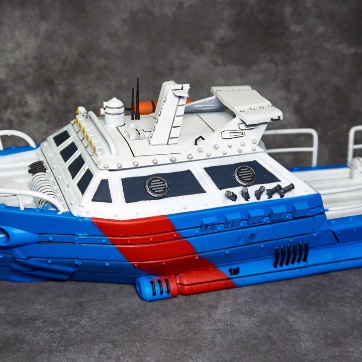 3D Print of Assault Boat / War Ship / Battleship / Invasion Vessel ...
