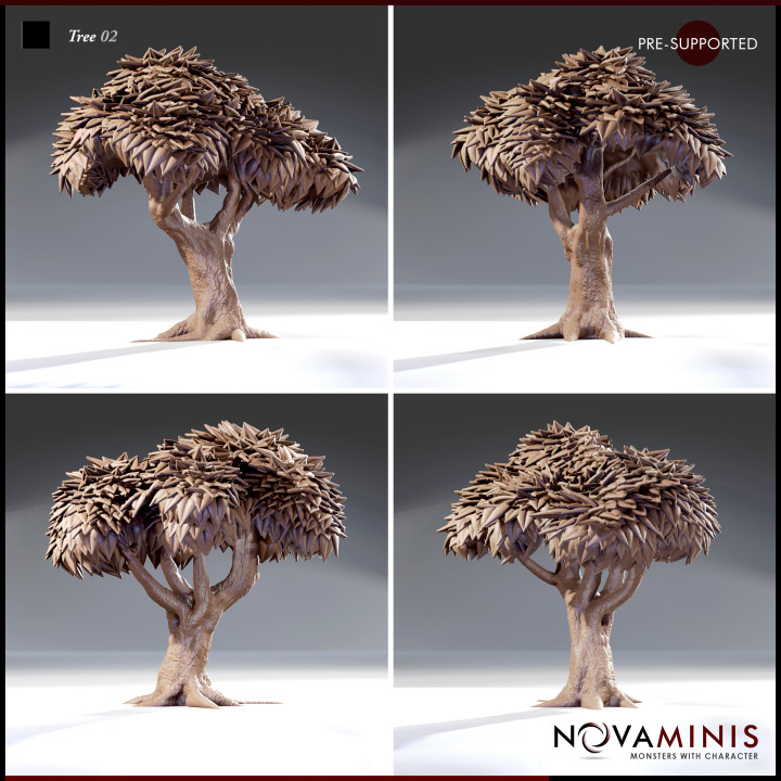 3D Printable Tree 02 by NOVAMINIS