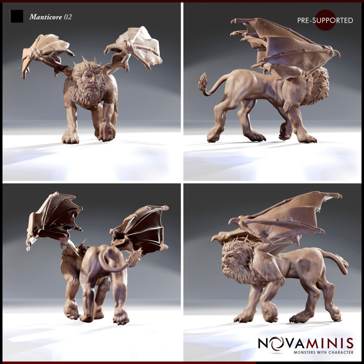 3D Printable Manticore 02 by NOVAMINIS