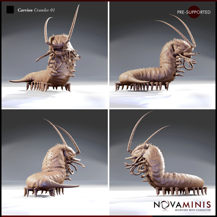 3D Printable Carrion Crawler 01 by NOVAMINIS